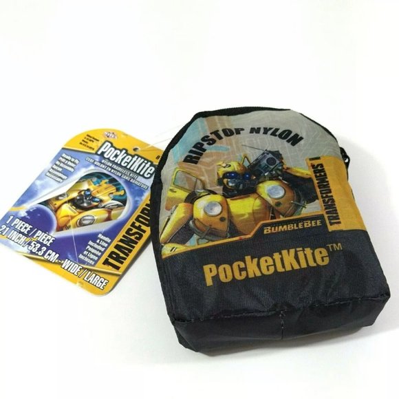 PocketKite | Toys | Transformers Bumblebee Xkites Ripstop Pocket Kite ...